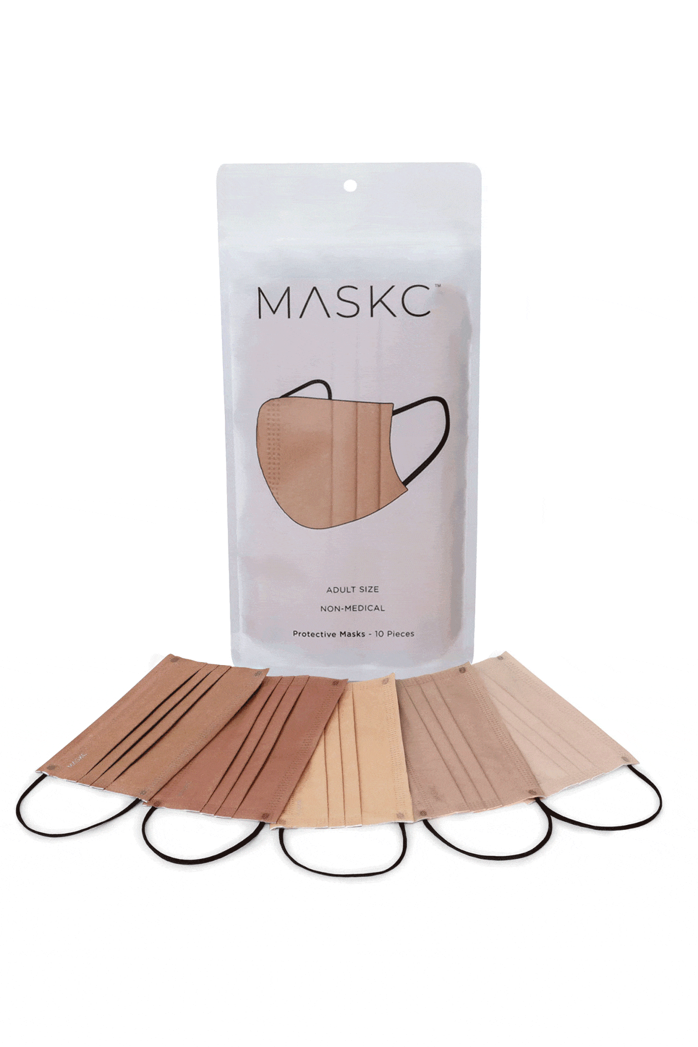 Skin Tone Pleated Face Mask | 3-Ply Mask | Covid Face Mask | MASKC