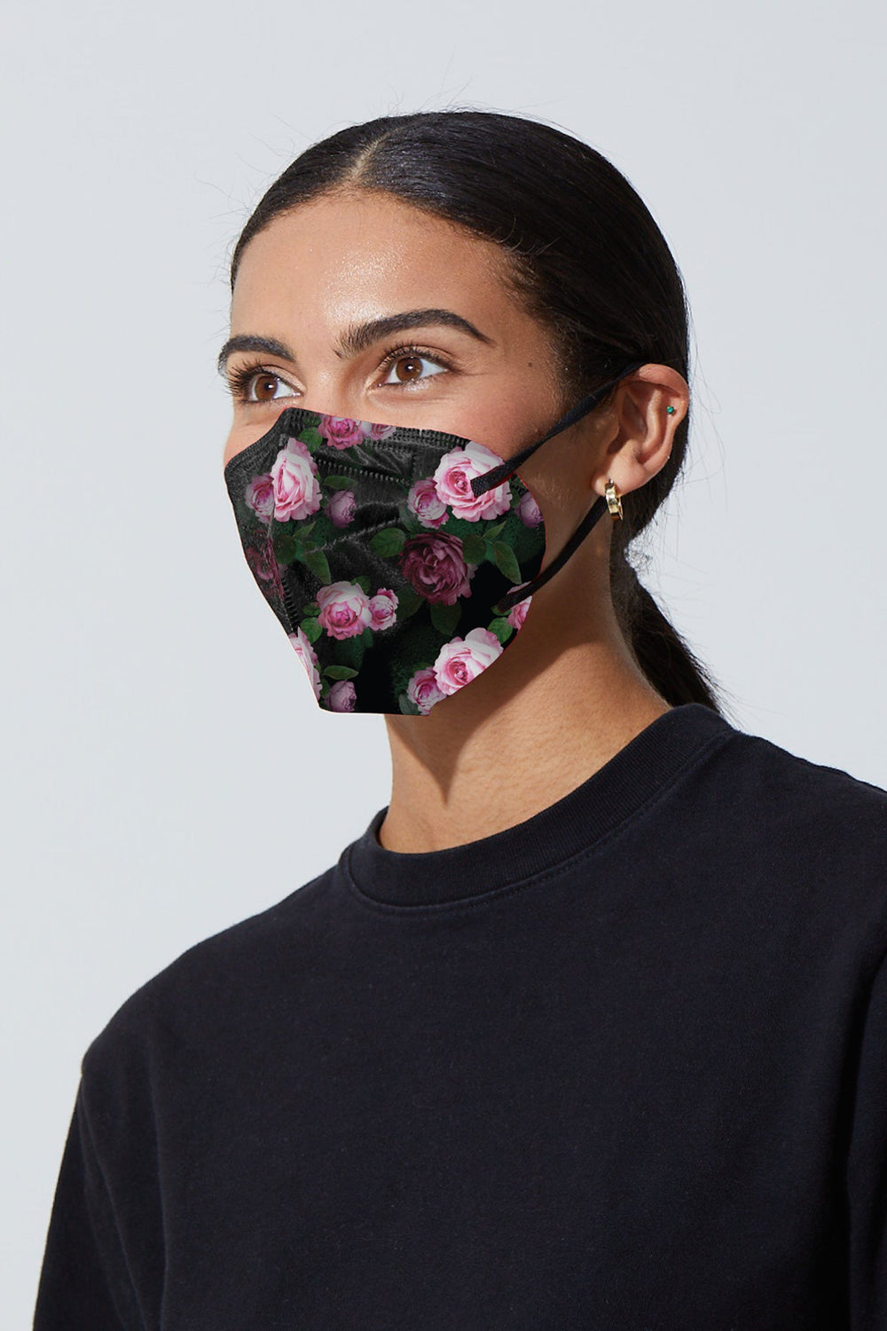Rose Printed Mask | KN95 Mask | Covid Face Mask | MASKC
